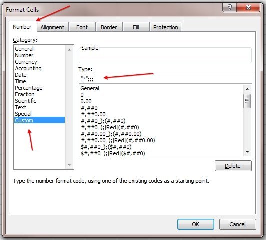 Adding Tick Marks In Excel