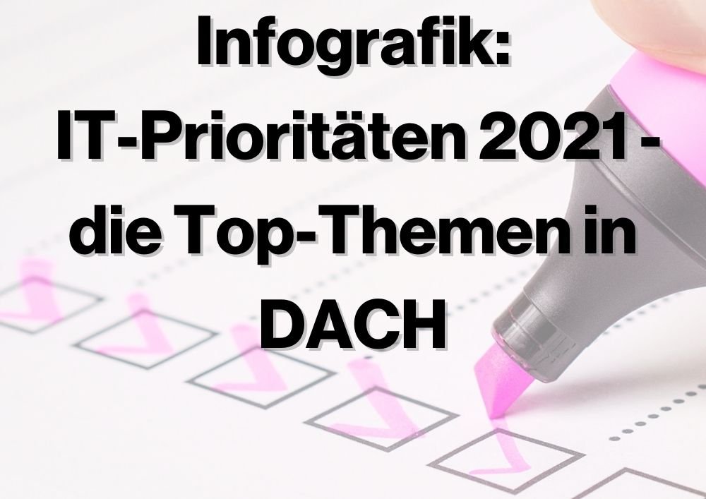 Infografik: IT-Prioritäten 2021 - die Top-Themen in DACH | Computer Weekly