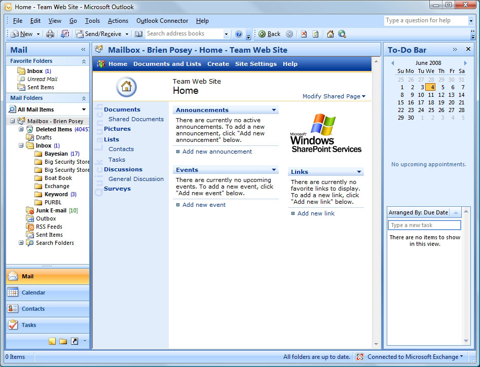 How To Access SharePoint Sites Through Microsoft Outlook