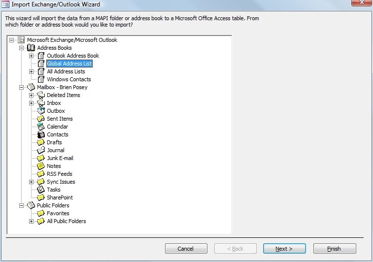 How To Export Global Address List Data To Microsoft Office Access