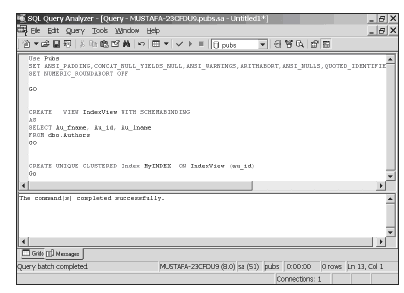 Quick steps: Creating an indexed view