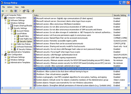 Regaining lost functionality in the Windows XP Recovery Console