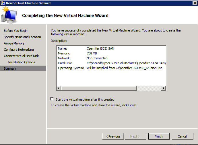 How To Install An Open Source Iscsi San Server Inside Microsoft Hyper V