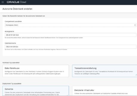 Oracle Autonomous Database und Autonomous Linux einsetzen