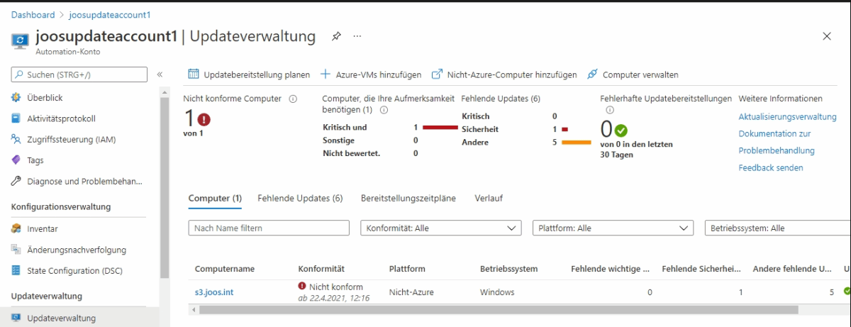 Azure Automation: Windows- und Linux-Server zentral updaten | Computer ...