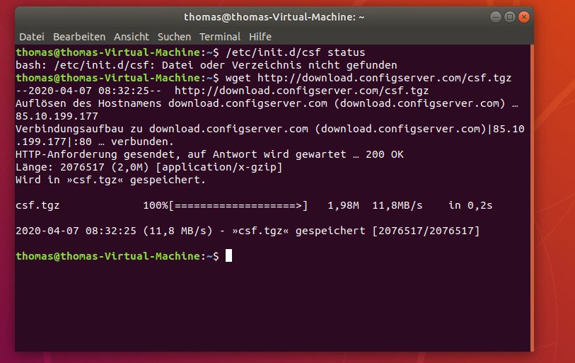 ConfigServer Security & Firewall (CSF) für mehr Sicherheit | Computer ...