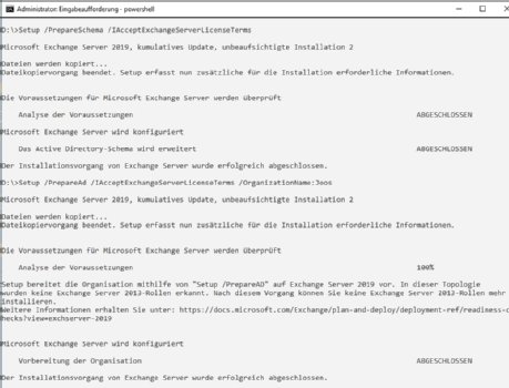 Exchange auf Windows Server Core per PowerShell installieren