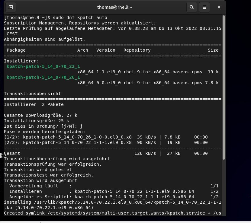 RHEL-Kernel mit Kpatch unterbrechungsfrei aktualisieren | Computer Weekly