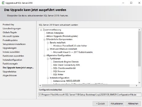 Die Installation von SQL Server 2019 planen und starten