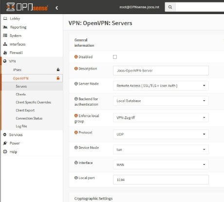 OPNsense: Einfache Home-Office-Anbindung per OpenVPN