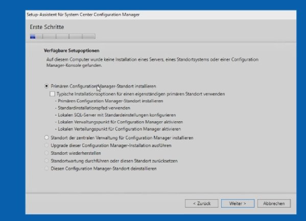 SCCM installieren und ins Active Directory integrieren