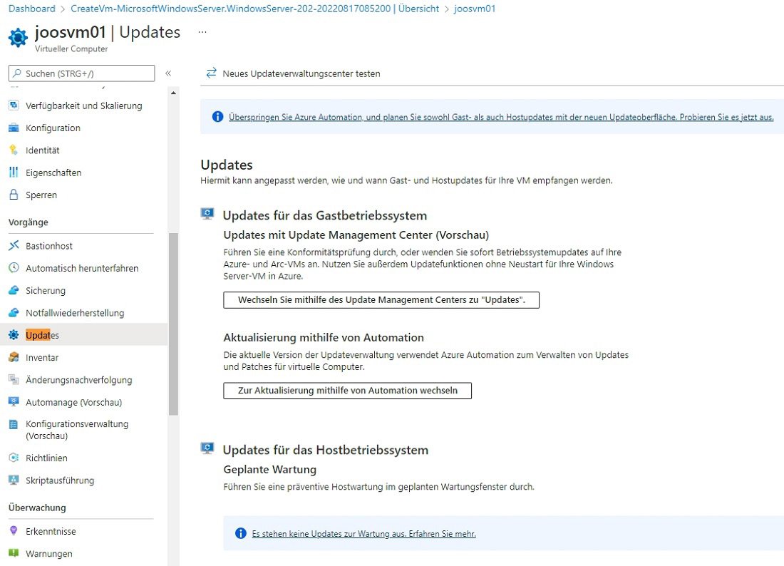 So verwalten Sie VM-Updates mit Azure Update Management | Computer Weekly