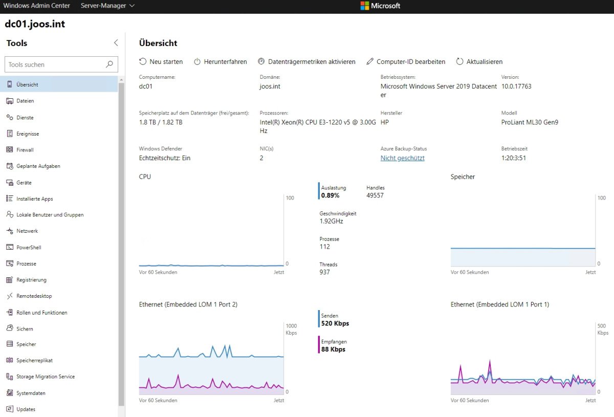Windows Server 2016/2019: Security per Windows Admin Center | Computer ...