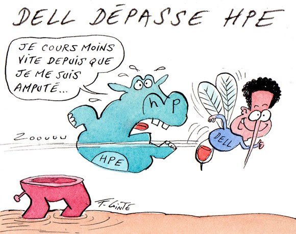 Vente de serveurs : Dell dépasse HPE