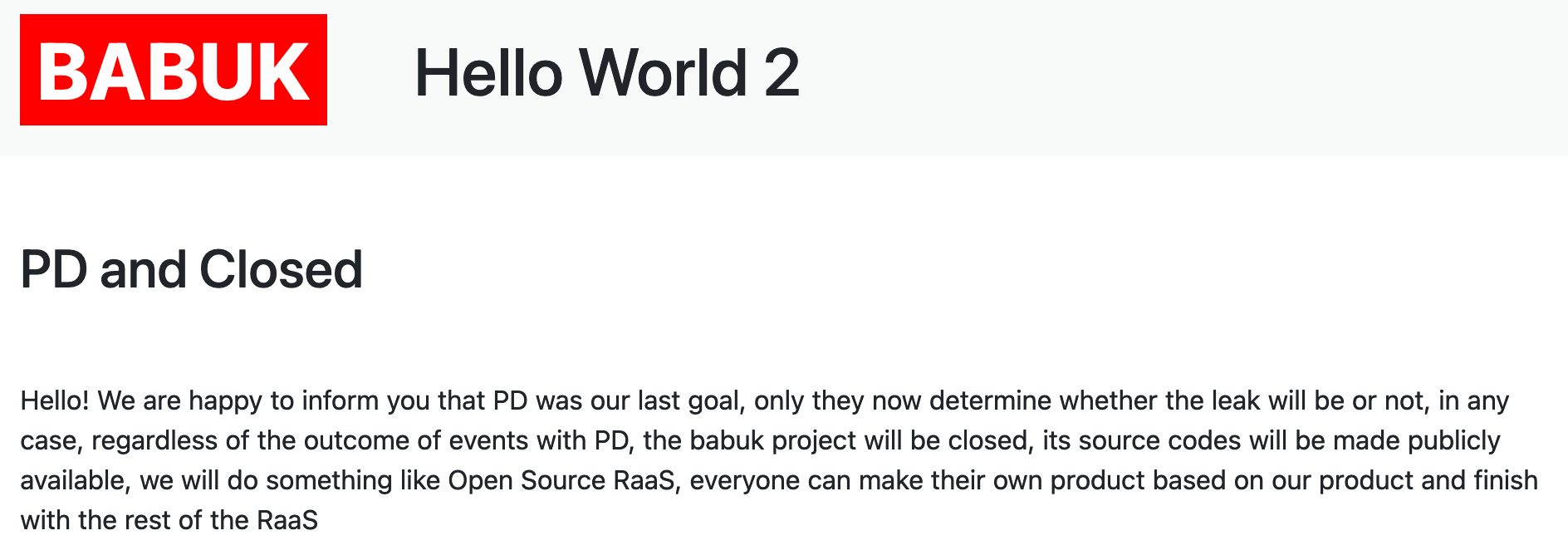 Ransomware : le groupe Babuk annonce la fin de ses activités | LeMagIT
