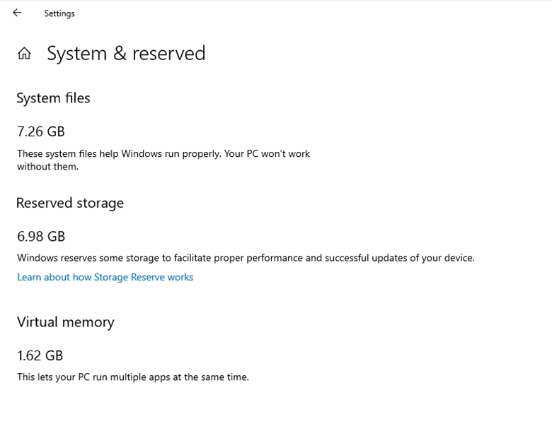 What IT pros should know about Windows 10 reserved storage | TechTarget