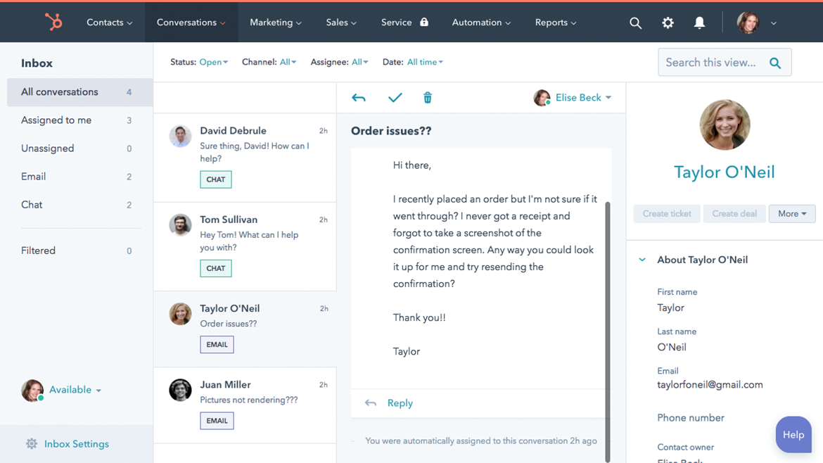 HubSpot Conversations adds chatbots, collaborative inbox | TechTarget