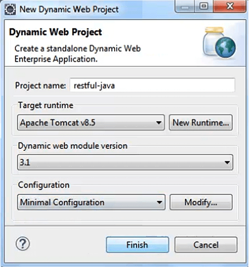Step by step RESTful Web Service Example In Java Using Eclipse And