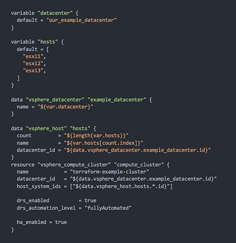 Use Terraform, VMware vSphere to enable declarative configuration