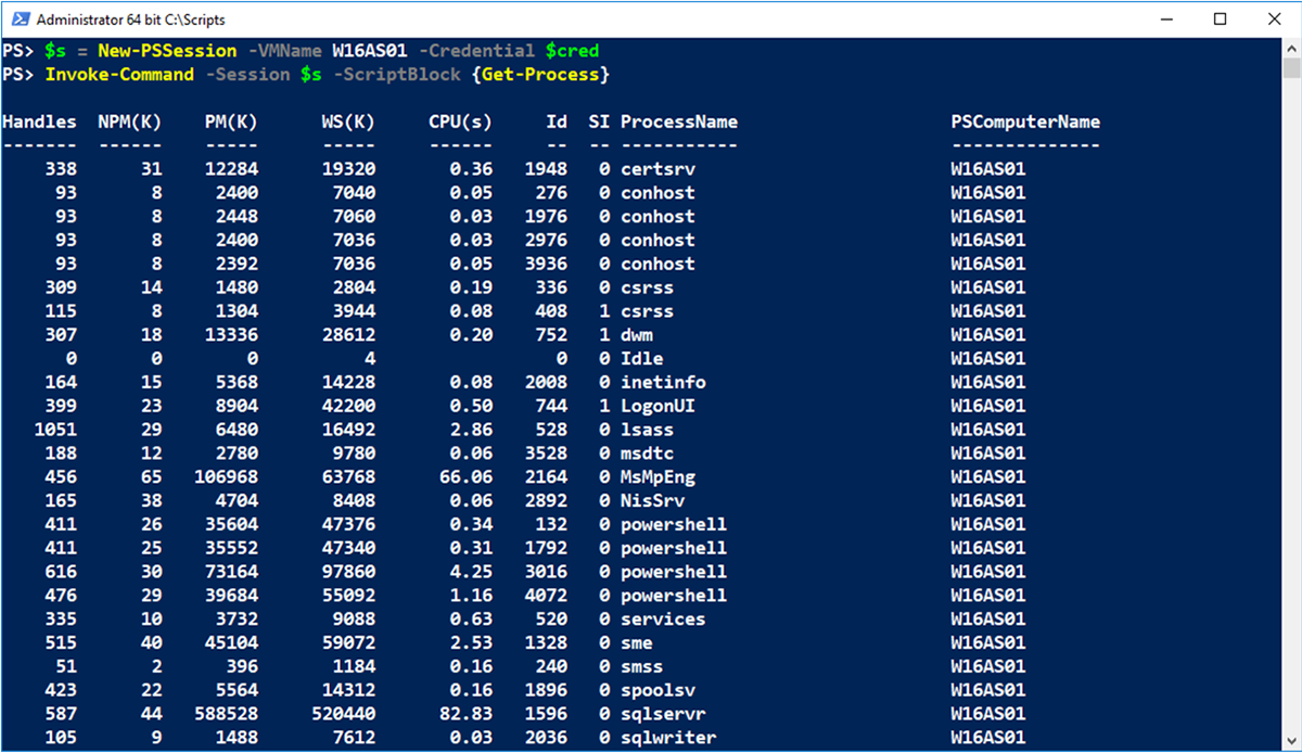 How PowerShell Direct helps polish off those VMs | TechTarget