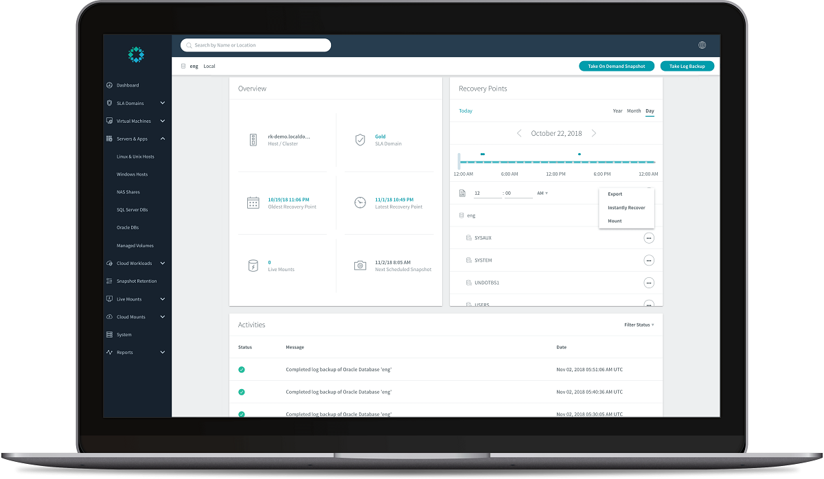 Rubrik backup focus moves to enterprise apps | TechTarget
