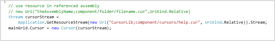 Changing the cursor in WPF
