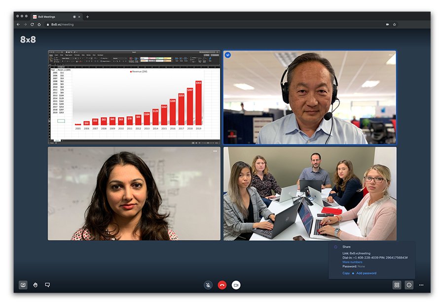 8x8 Video Meetings launches for free in challenge to Zoom | TechTarget