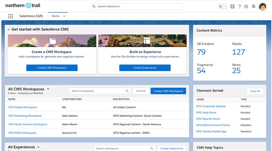 Health and wellness business reviews use of Salesforce CMS | TechTarget