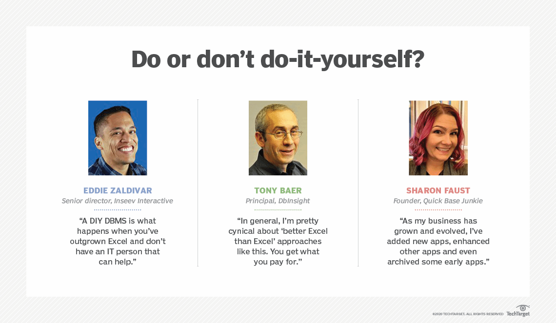 Building a database application the DIY way | TechTarget