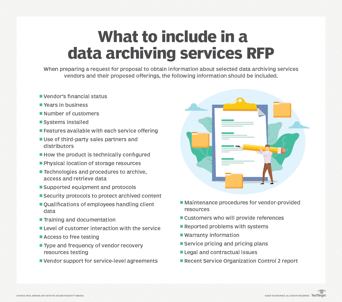 How to choose a long-term data archiving services vendor | TechTarget