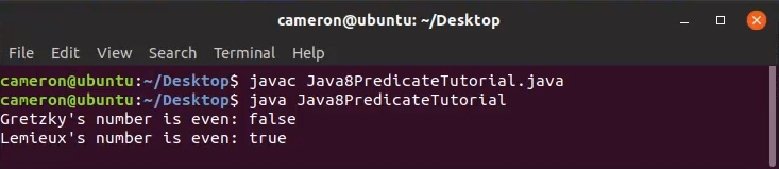 A Simple Java 8 Predicate Lambda Interface With Examples