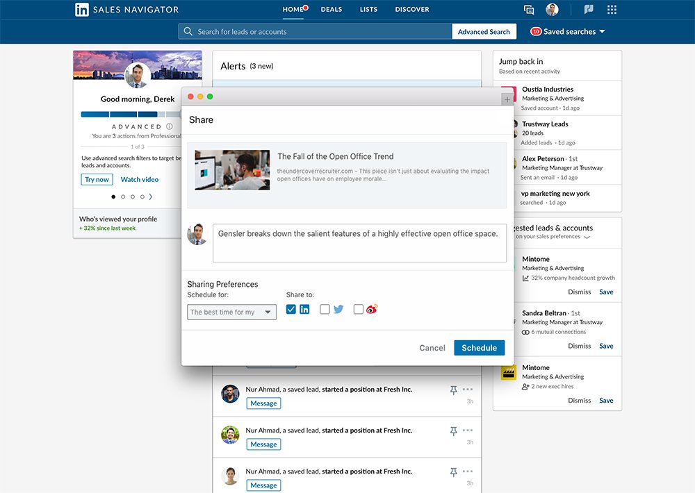 Marketing, sales tighten in LinkedIn Sales Navigator features update ...