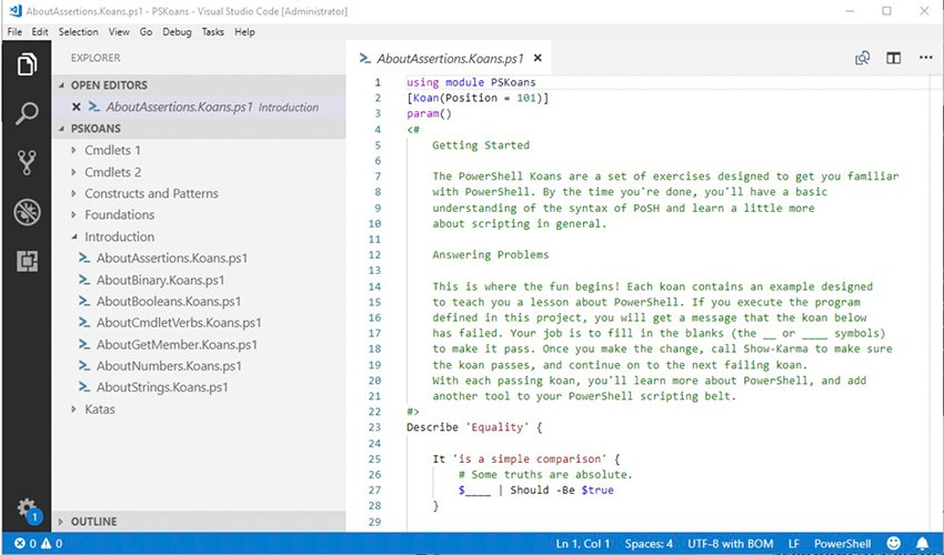 Learn PowerShell scripting using the PSKoans module | TechTarget