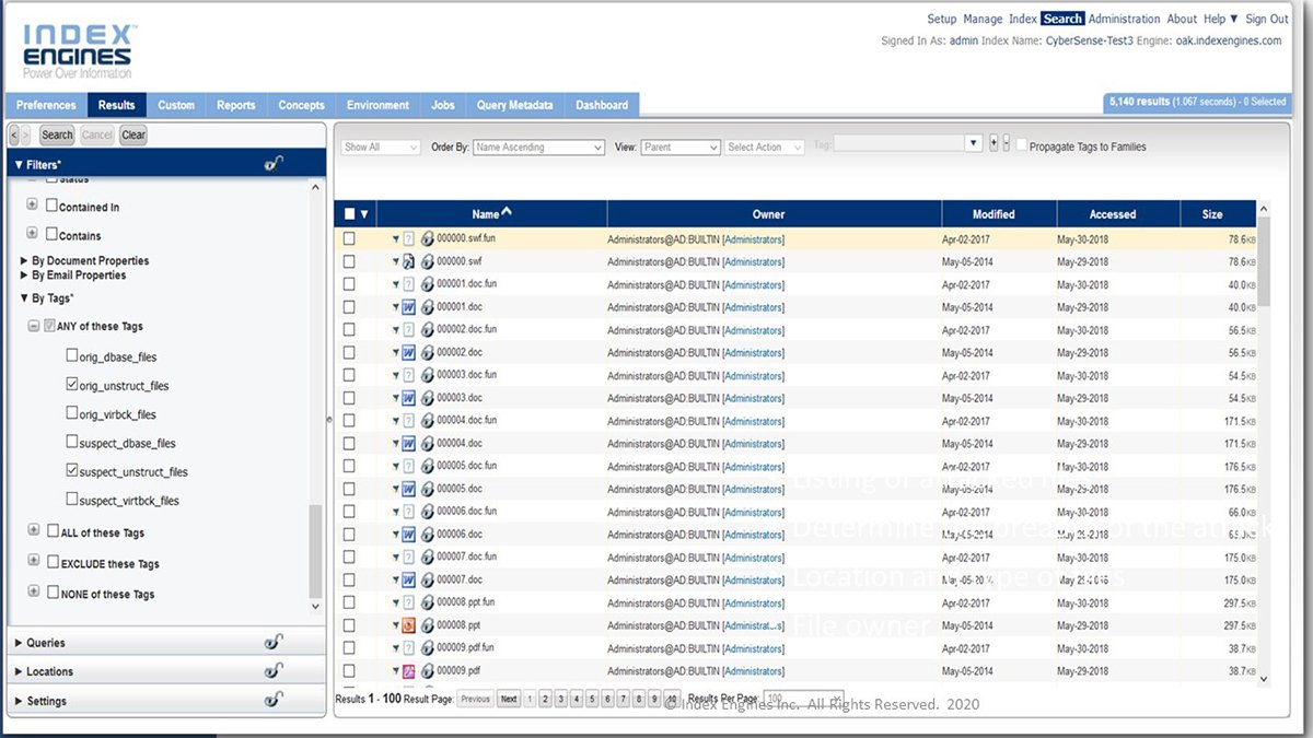 Index Engines hones CyberSense for backup data protection | TechTarget