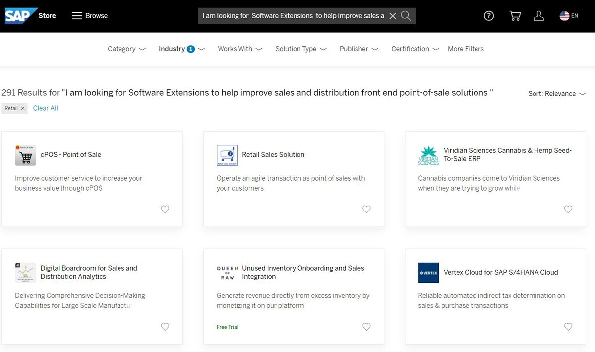 SAP Store adds partner apps for one e-commerce experience | TechTarget