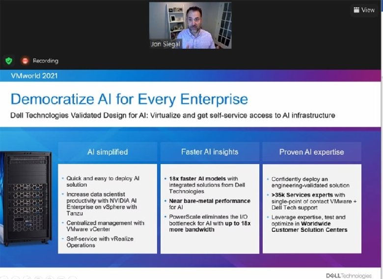 Dell introduces Validated Design for AI at VMworld 2021