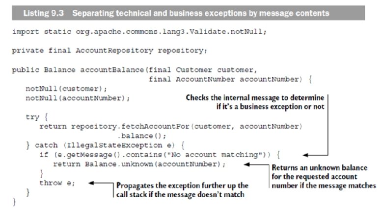 Exception handling best practices call for secure code design