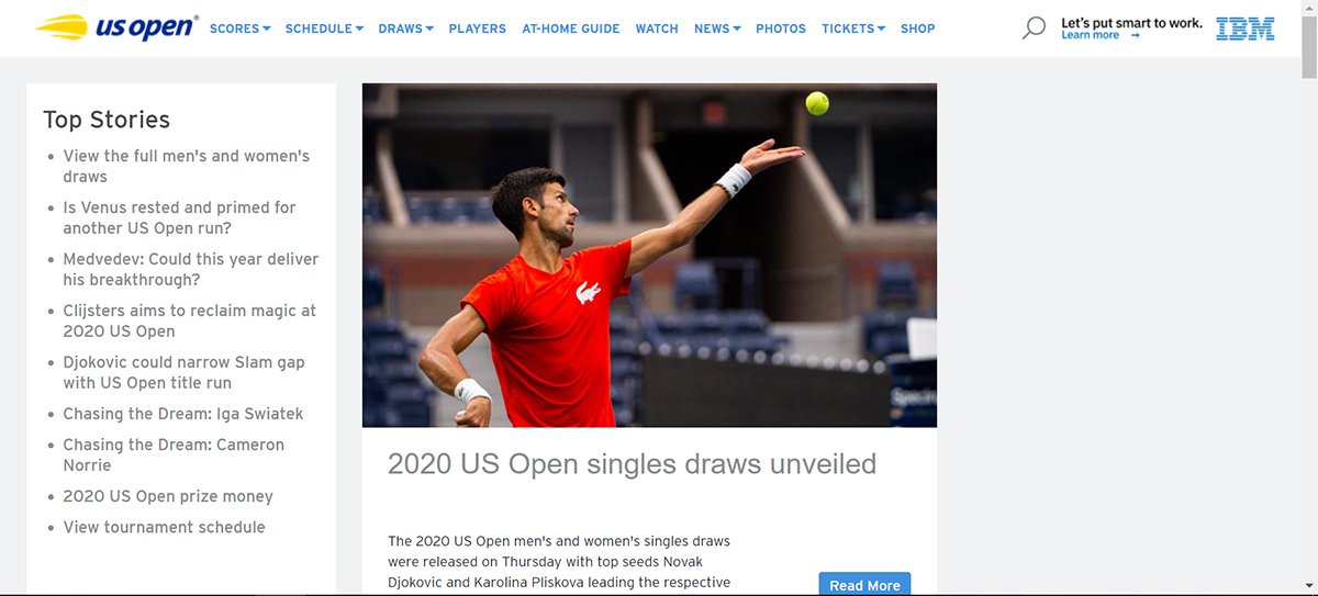 IBM uses AI to power new US Open online features | TechTarget