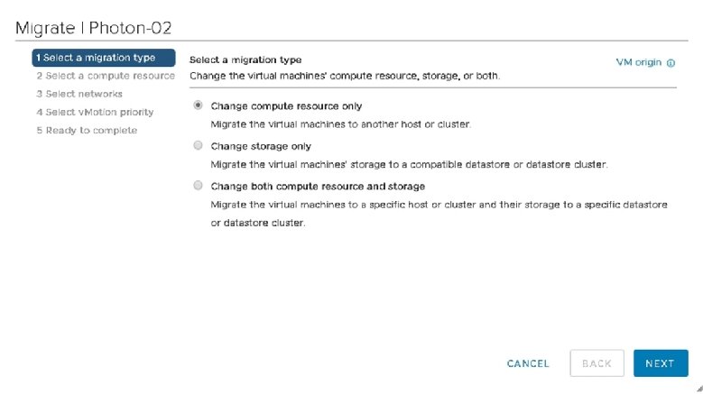 Familiarícese con los conceptos básicos de vMotion live migration ...