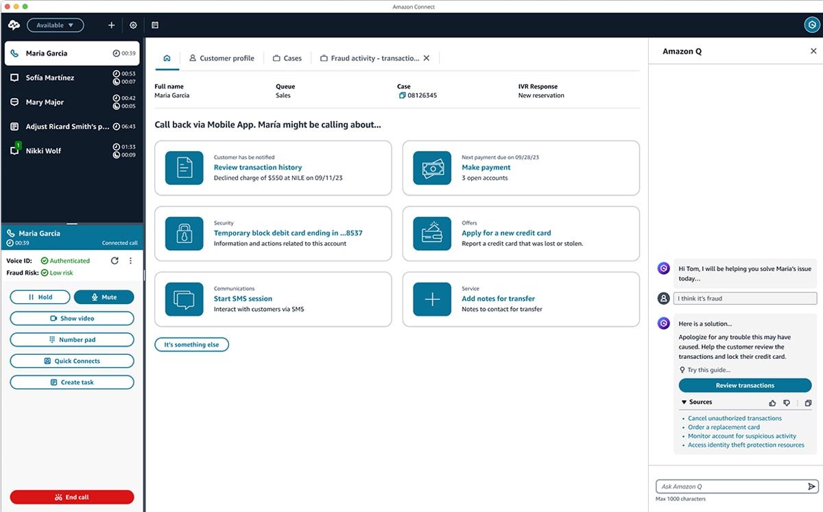 AWS' Amazon Q adds Connect contact center integration | TechTarget