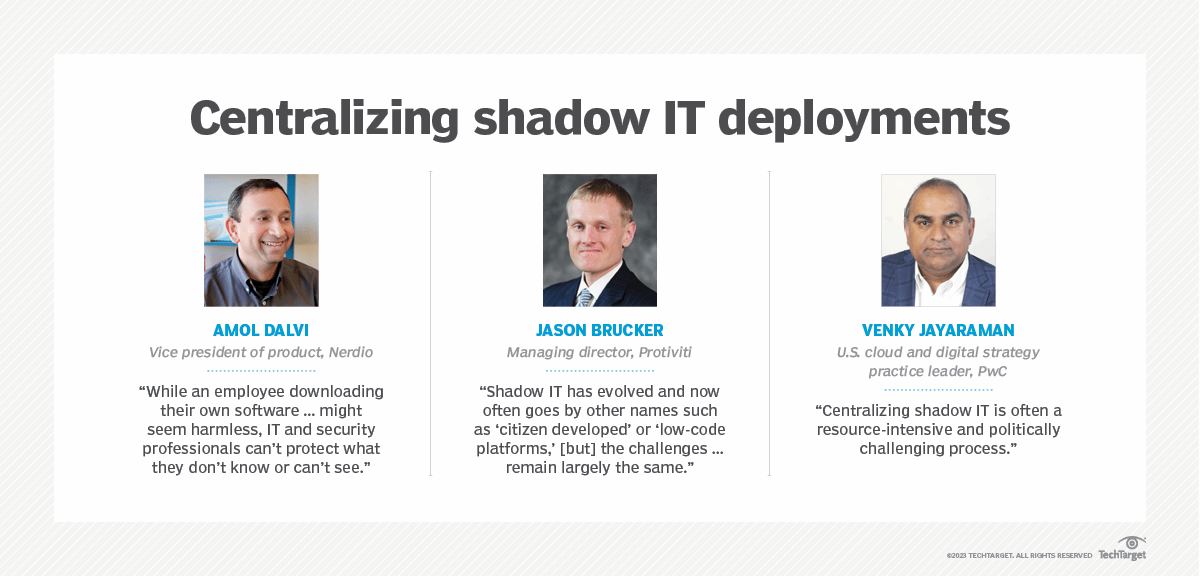 Centralized services as a hedge against shadow IT's escalation | TechTarget
