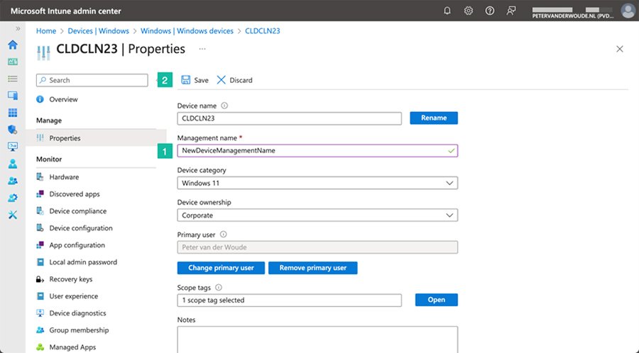 How to change a Windows device name with Intune | TechTarget