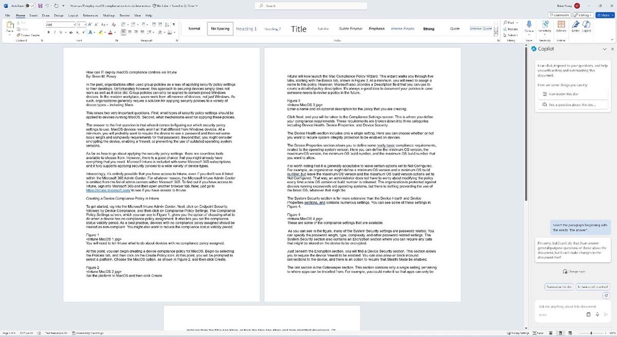 Reviewing the features of Copilot for Microsoft 365 | TechTarget