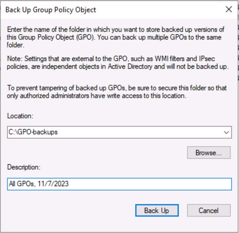 How to create Group Policy backups in Windows Server | TechTarget