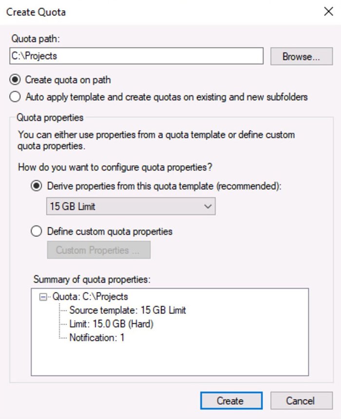 Create File Server Screens And Quotas In Fsrm Techtarget