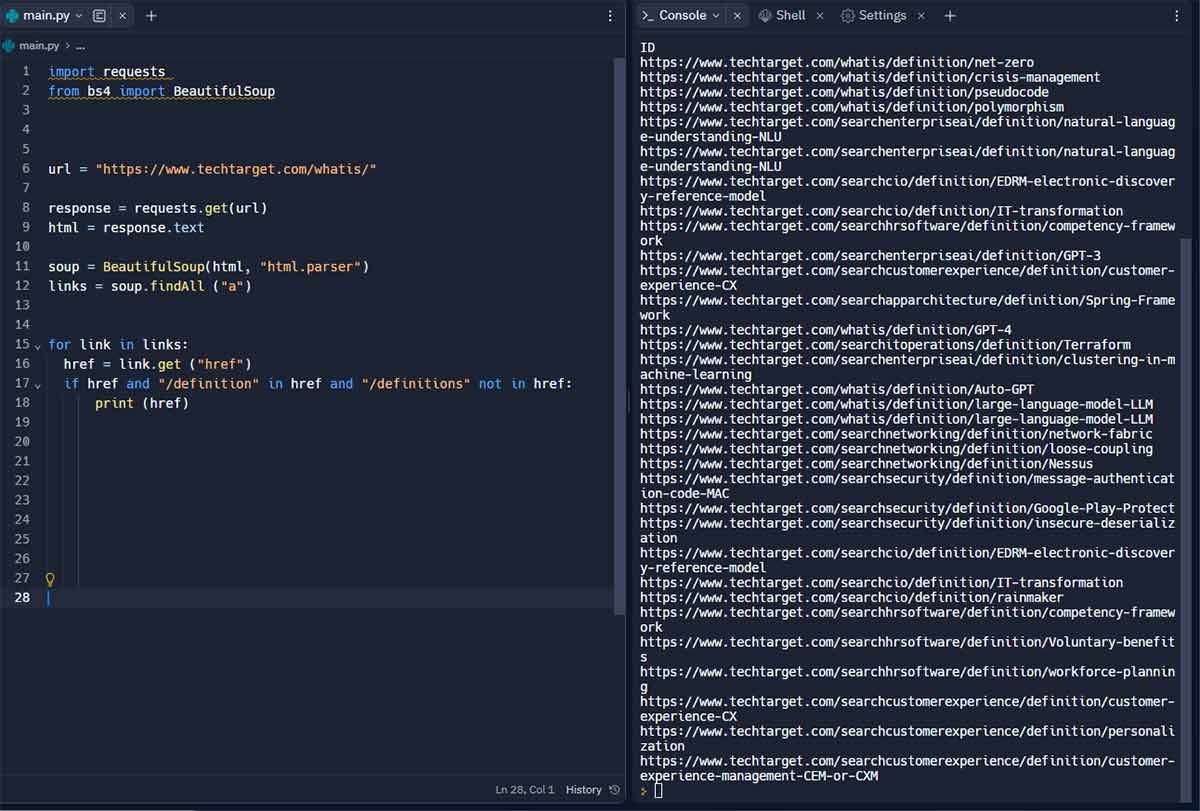How to scrape data from a website