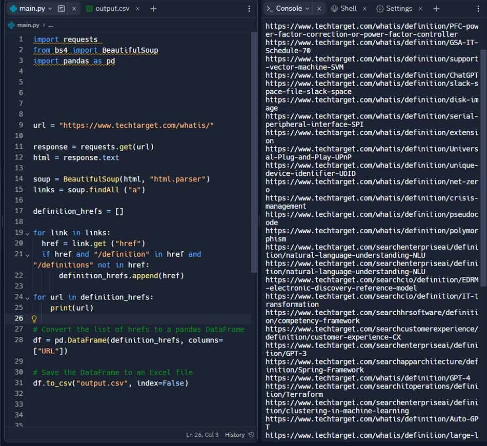 How to scrape data from a website