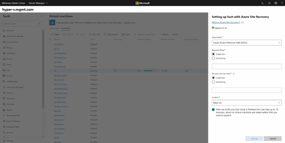 Using the Windows Admin Center Azure services feature | TechTarget