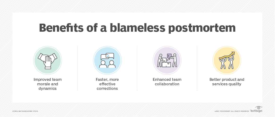 Conduct a blameless postmortem and focus on the problem | TechTarget