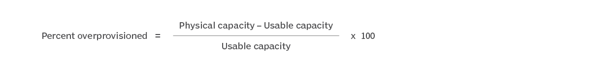 What is SSD overprovisioning and why is it important?